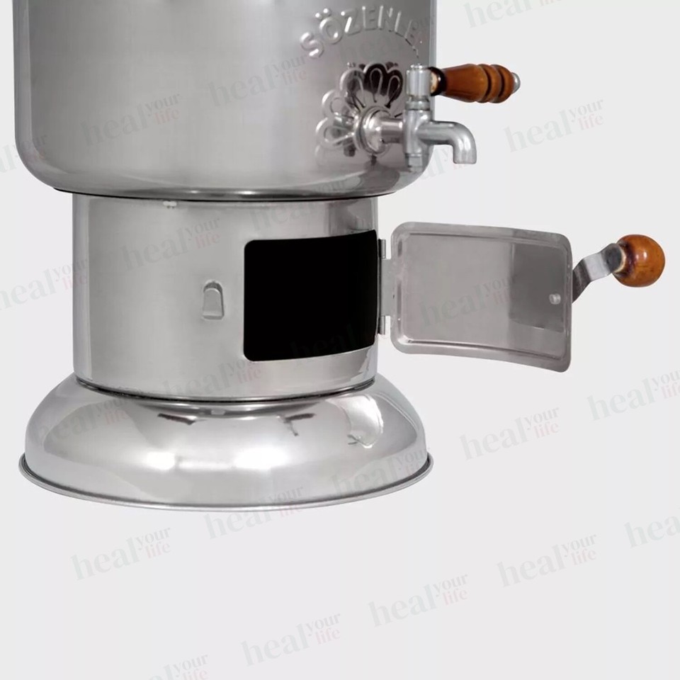 Samovar Camping Water Heater BBQ Tea Kettle & Tent Stove (Porcelain ...