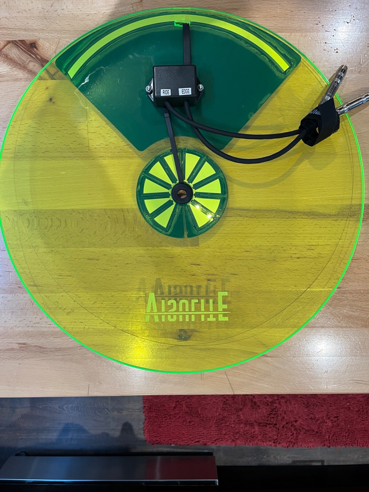 Pintech VisuLite Professional 18" Dual Zone Ride Cymbal In Green | eBay