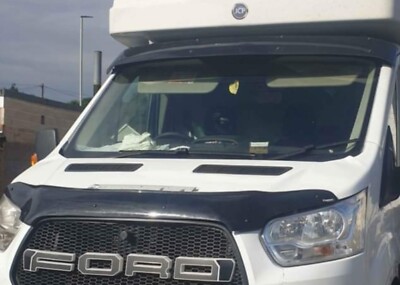 Sun Visor Solid Black Acrylic 2014-2022 FOR FORD Transit MK8 | eBay UK