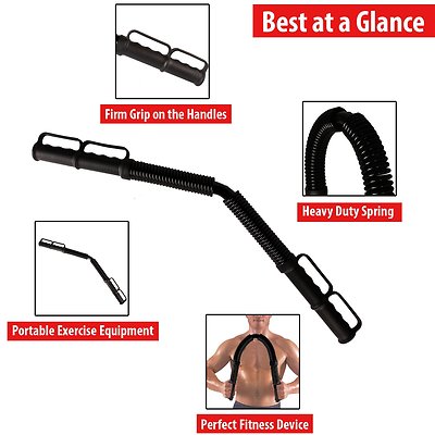 Power Twister Flexible Stretch Spring Bendy Bar Double Upper Body ...