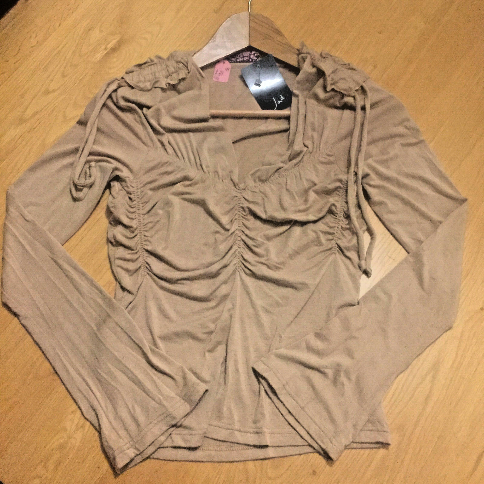 Jad Elasticated Stitch Gathered Top Blouse Shirt | eBay