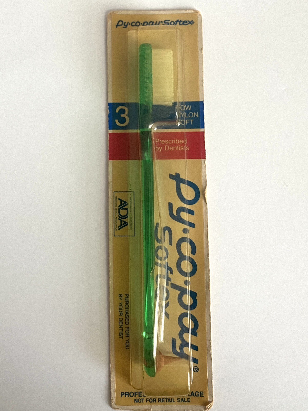 Three Vintage Nos Toothbrushes. Pycopay, Sensodyne, Butler Gum ...