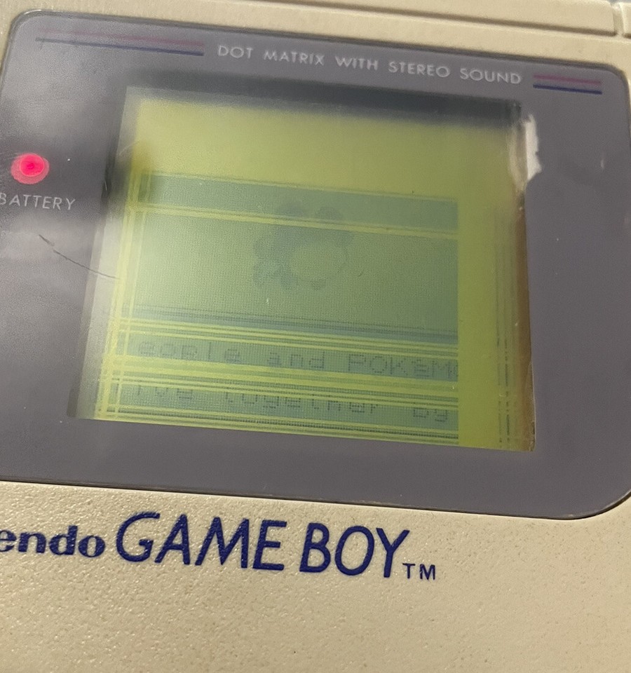 DAMAGED SCREEN Original Nintendo GameBoy DMG-01 Handheld Game Console ...