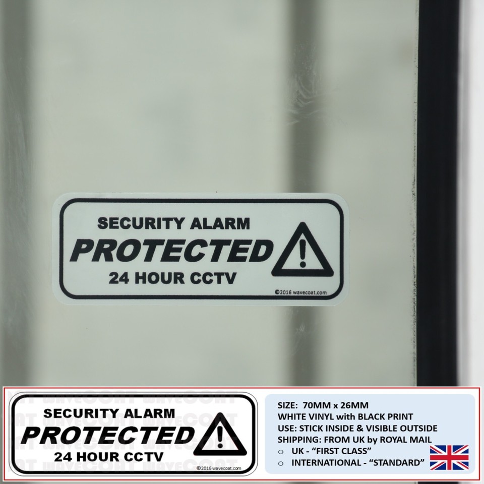 2 x WINDOW WARNING STICKERS INTERNAL GPS TRACKER OBD PORT DISABLED ...