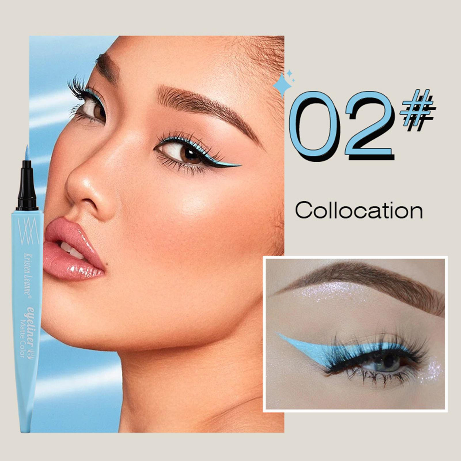8 Colors/Set Matte Color Eyeliner Kit Makeup Waterproof Colorful Eye ...