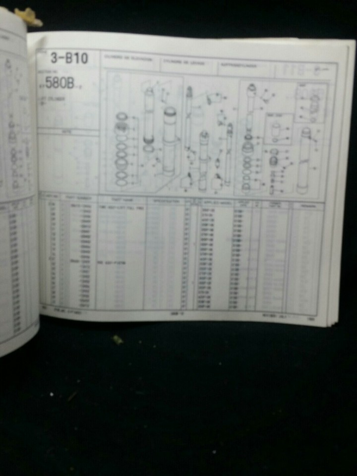 NISSAN FORKLIFT Model M02 series Parts Manual | eBay