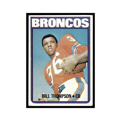 Bill Thompson 1972 Topps #24 Denver Broncos Football Card EX | eBay
