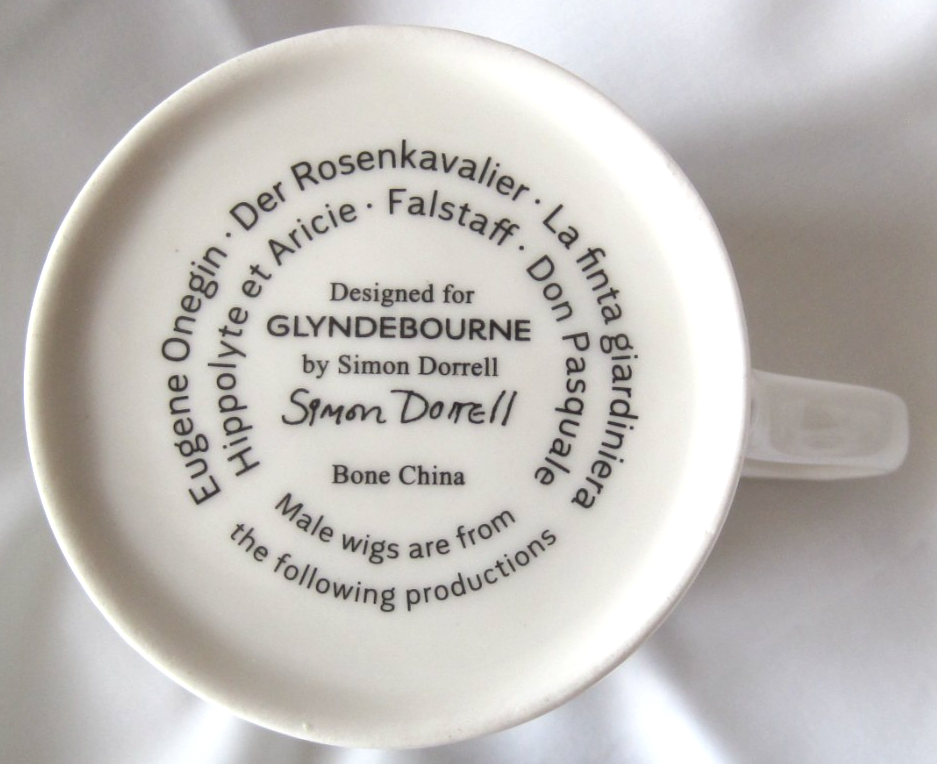 Glyndebourne Opera Mug 2015 Simon Dorrell Wigs. Saul, Rosenkavalier Etc ...