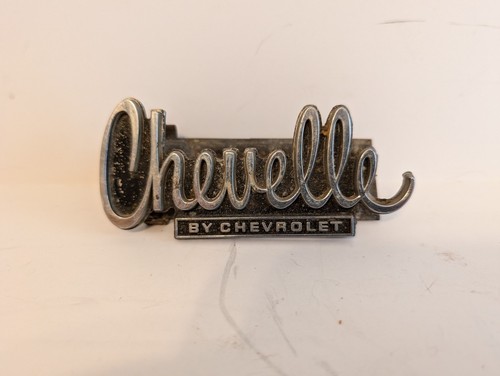 Vtg Chevy Chevelle By Chevrolet Badge Emblem With Hardware | eBay