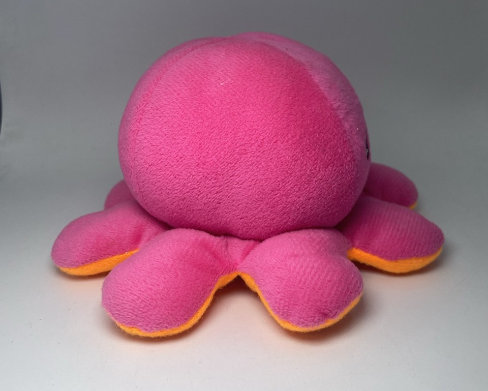 Goffa Pink And Orange Mini Octopus Plush Smiling Stuffed Animal Toy ...