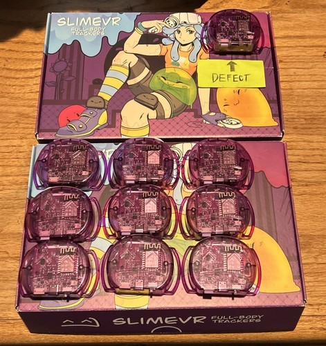 Slime VR Official Full Body Trackers 2x Set Of 5, 9 working, 1 defect ...