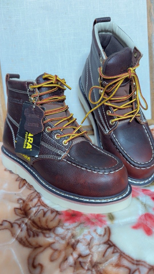 Safara Waterproof Steel Toe Boots For Construction Safety Anti-Slip ...