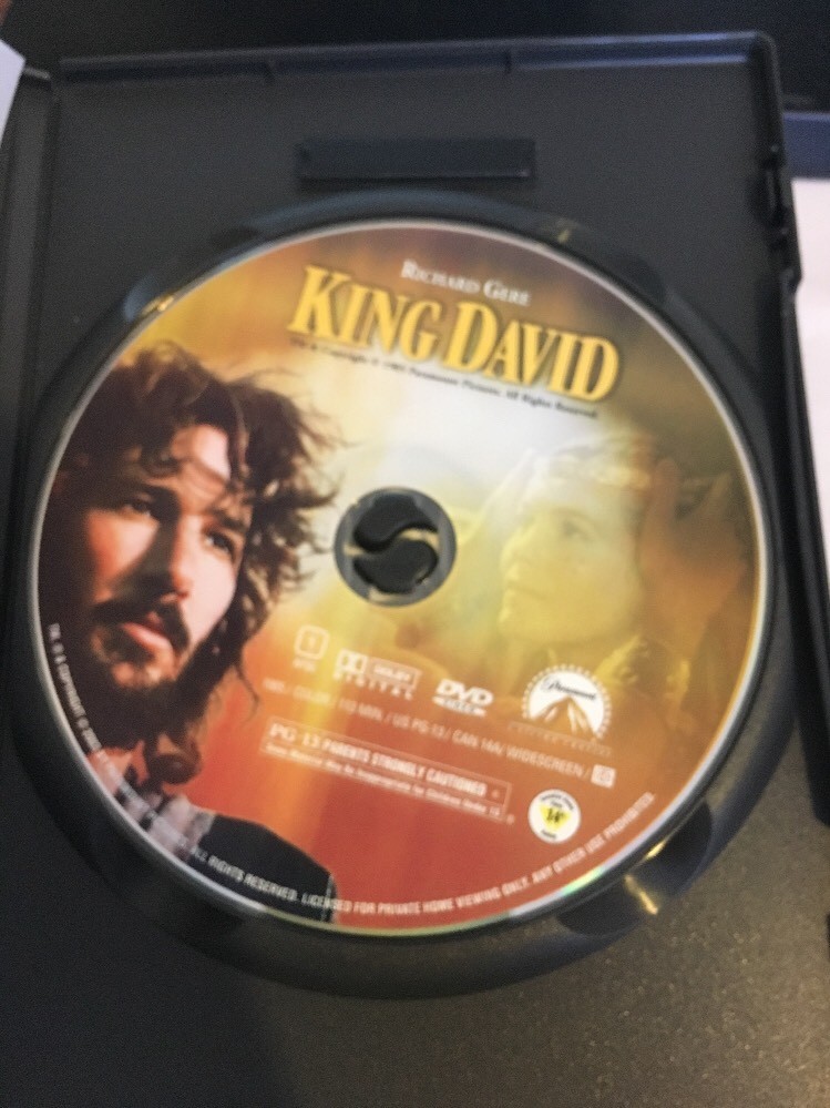 King David (DVD) Richard Gere, VG Shape w/ INSERT, RARE OOP, Authentic ...
