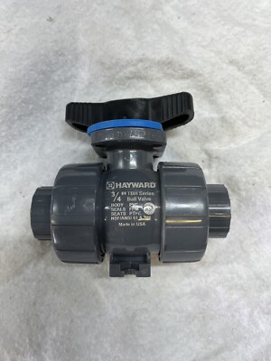 Hayward 3/4” TBH Series True Union Ball Valve Sch 80 PVC Vented Body ...