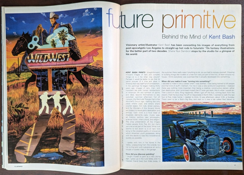 Juxtapoz Magazine - Sept/Oct 1999, Kent Bash, Brian Clarke, Moira Hahn ...