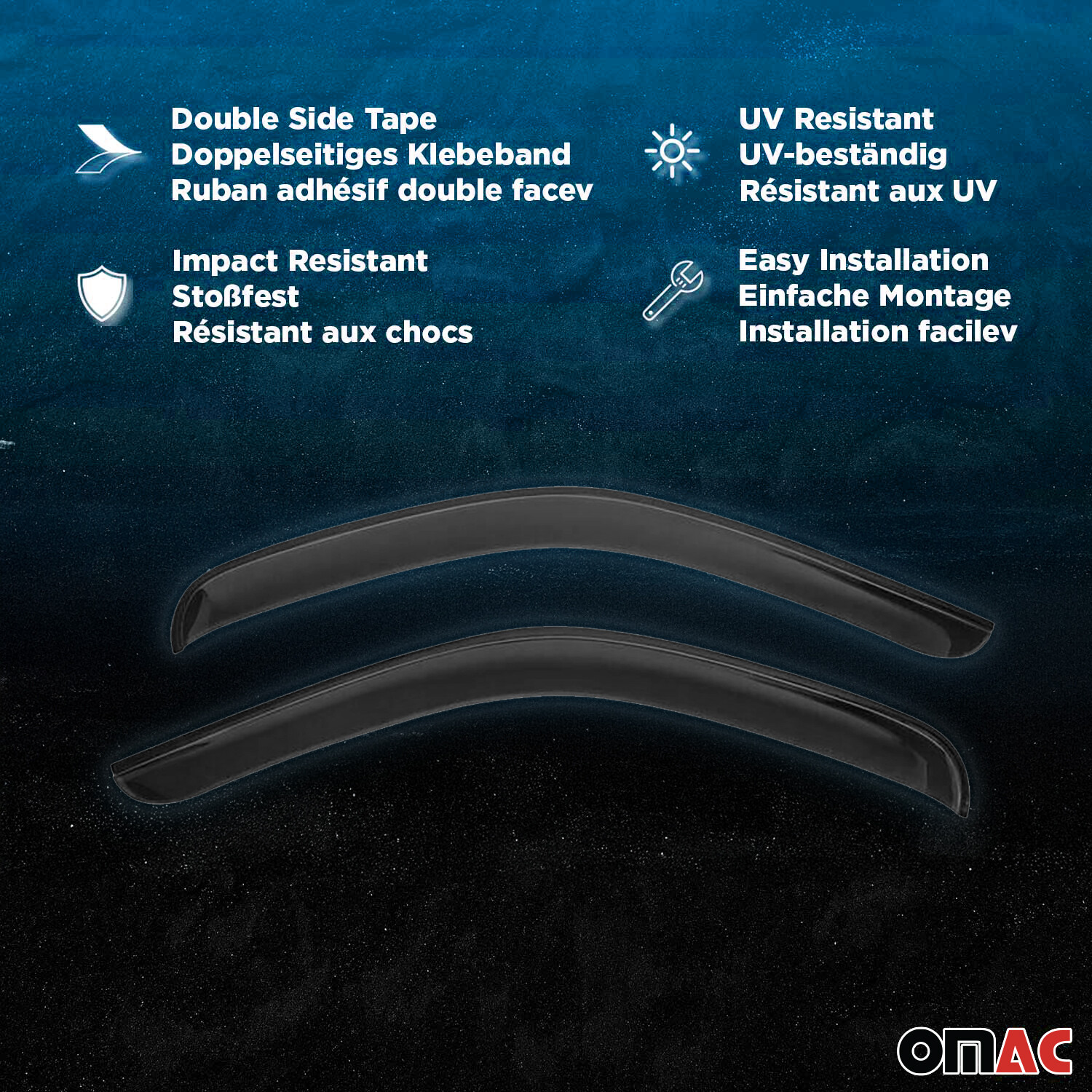 Window Visor Vent Rain Deflector for Mitsubishi Outlander 2014-2020 ...