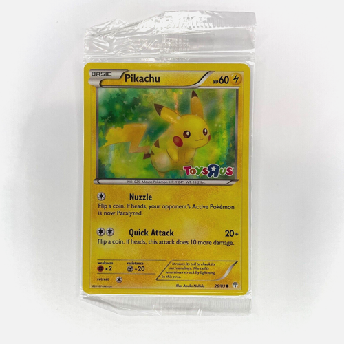 SEALED PIKACHU 26/83 TOYS R US HOLO FOIL PROMO XY GENERATIONS NM ...