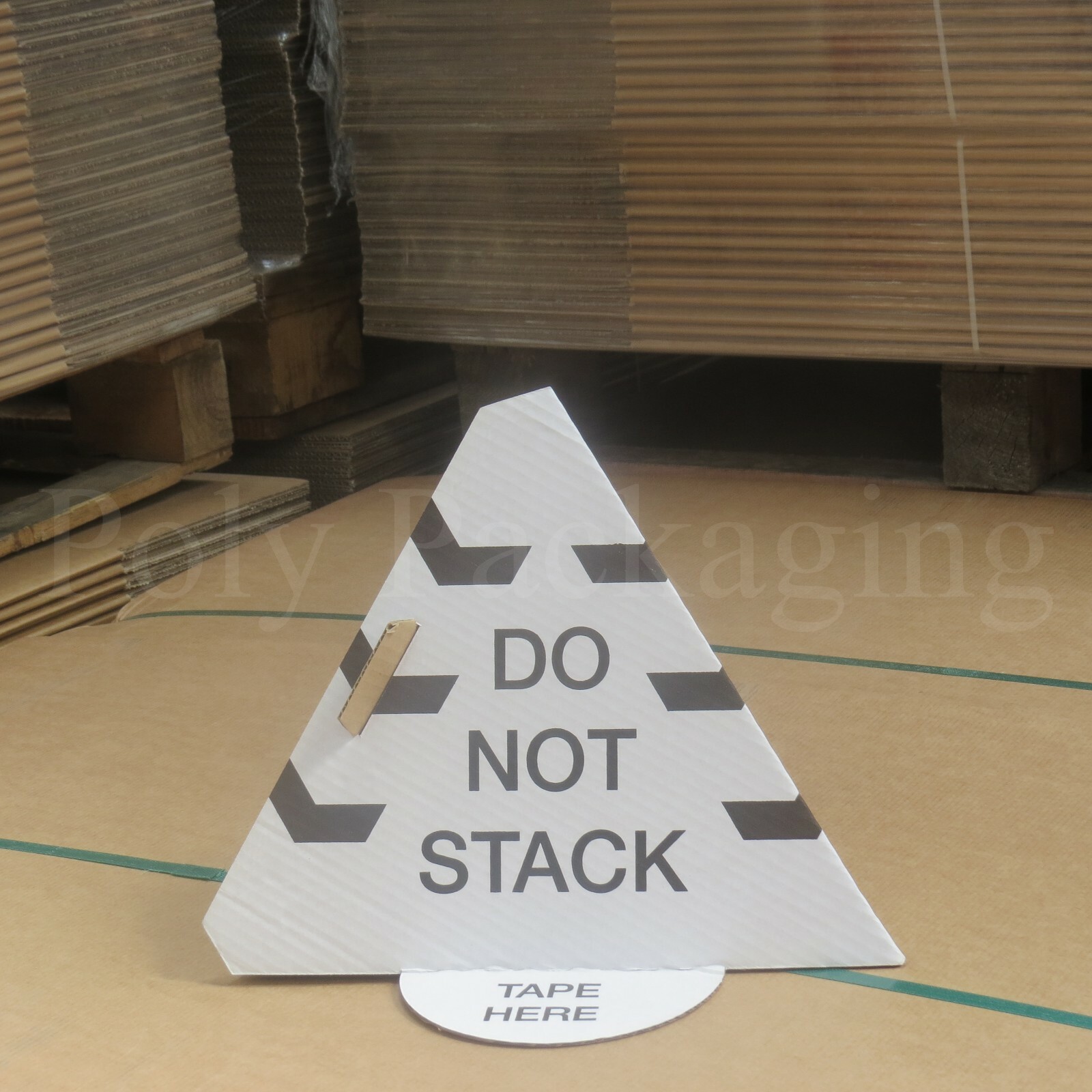 Cardboard Pallet Cones 'DO NOT STACK' Any Quantity Warning Triangles STOP GUARDS | eBay UK