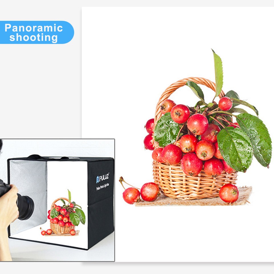 12in LED Photo Studio Light Box Portable Folding Photography Shooting ...