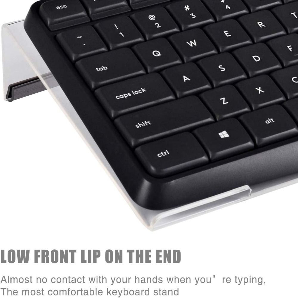 Black Keyboard Stand Transparent Acrylic Mouse Pad Hand Pillow Home | eBay