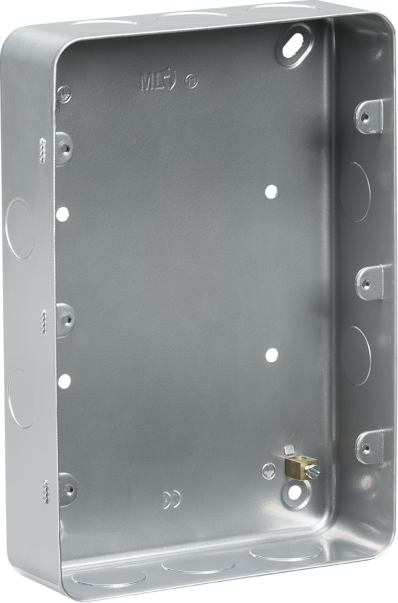 Metal Clad Grid Faceplate Mounting Frame Back Boxes Switches Modules ...