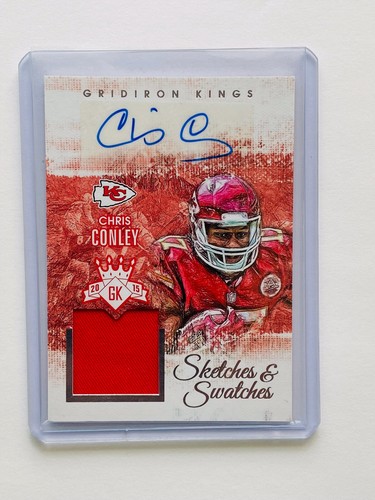 CHRIS CONLEY Chiefs 2015 Gridiron Kings Rookie Jersey Autograph SP RC ...