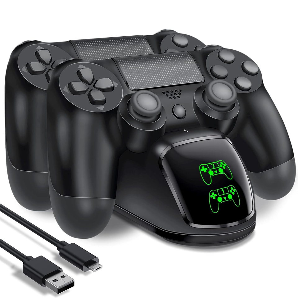 PS4 Controller Charger Dock Station with Charging Cable,1.8Hrs Fast ...