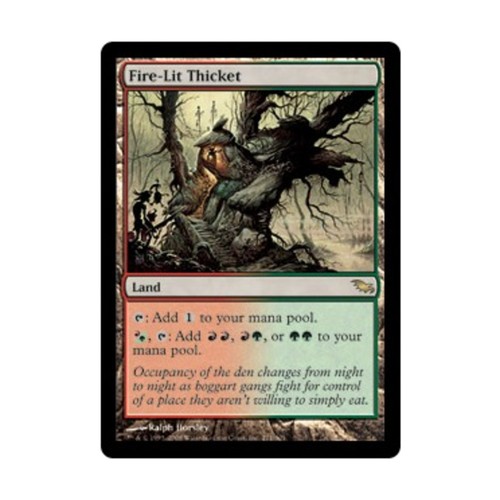 WOTC MtG Shadowmoor Fire-Lit Thicket (R) VG | eBay