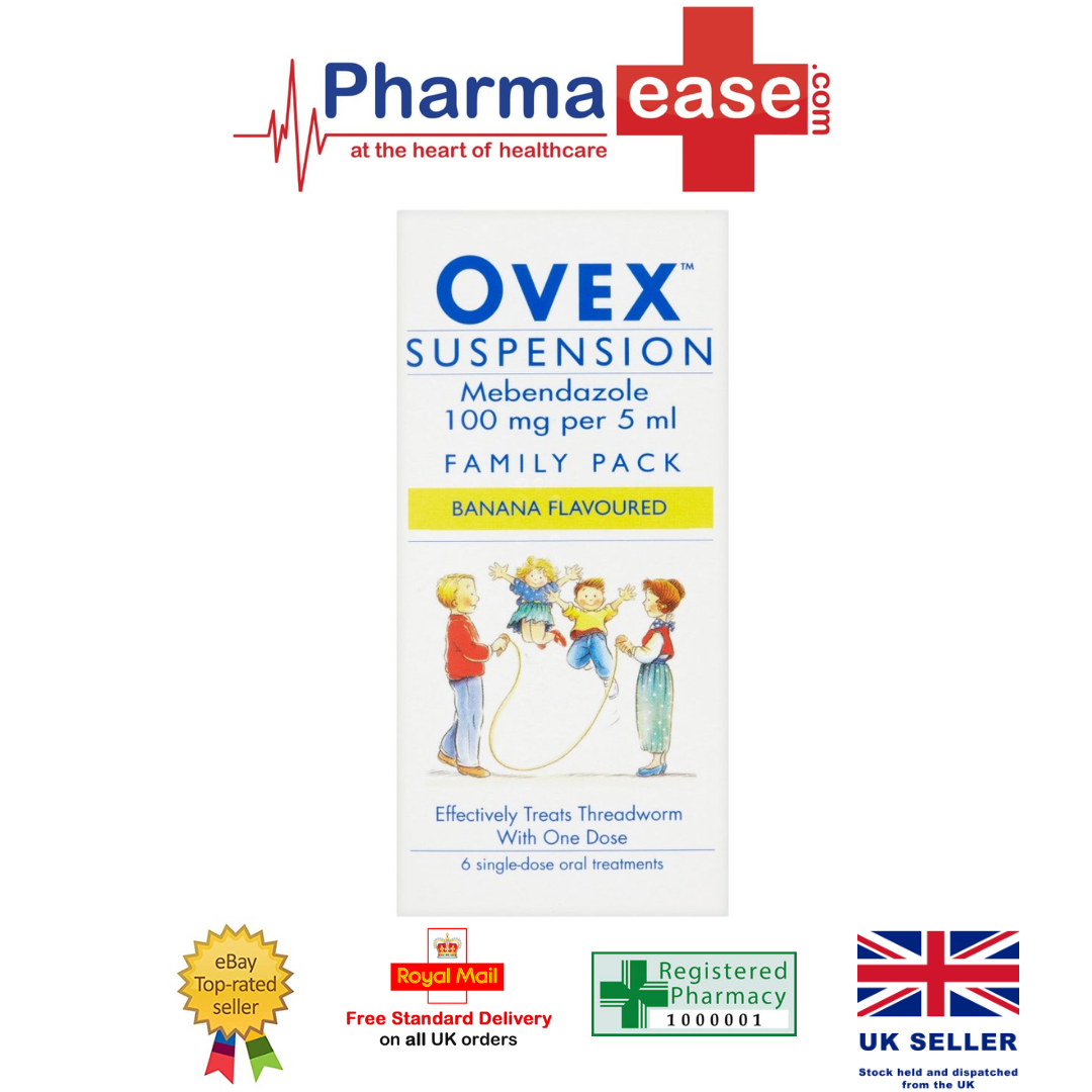 Ovex Suspension Family Pack 100mg/5ml -Treats Threadworm - 30 ml - | eBay