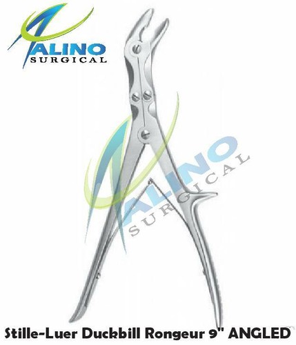 OR Grade Stille-Luer Duckbill Rongeur 9" ANGLED Surgical Orthopedic ...