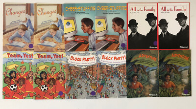 LOT OF 12 - GUIDED READING Harcourt Leveled Readers Fiction Grades 2-4 ...