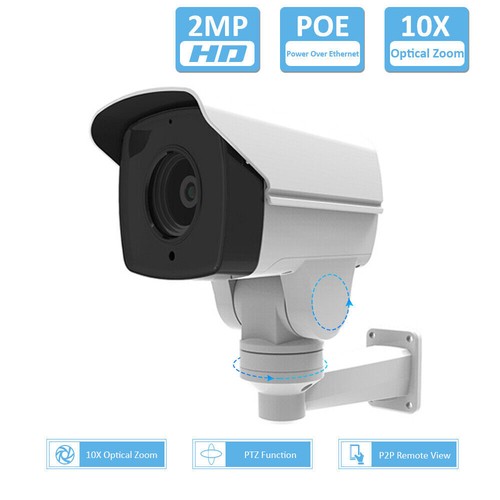 Hik Compatible 2MP PoE Full HD Network Bullet PTZ Camera10xZoom O-vif ...