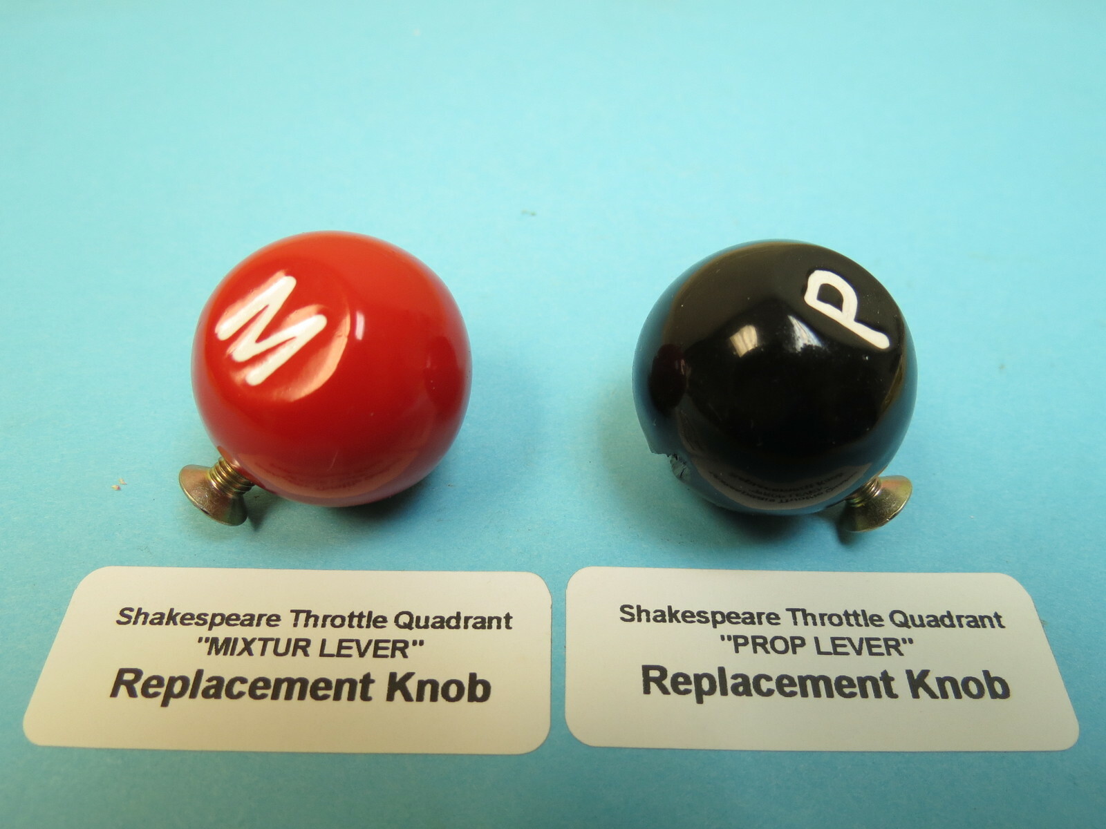 WWII Aircraft Shakespeare Throttle Quadrant Replacement Knobs AT-6 BT13 ...