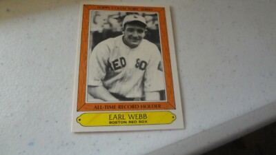 1985 TOPPS COLLECTOR'S SERIES # 37 EARL WEBB BASEBALL CARD | eBay
