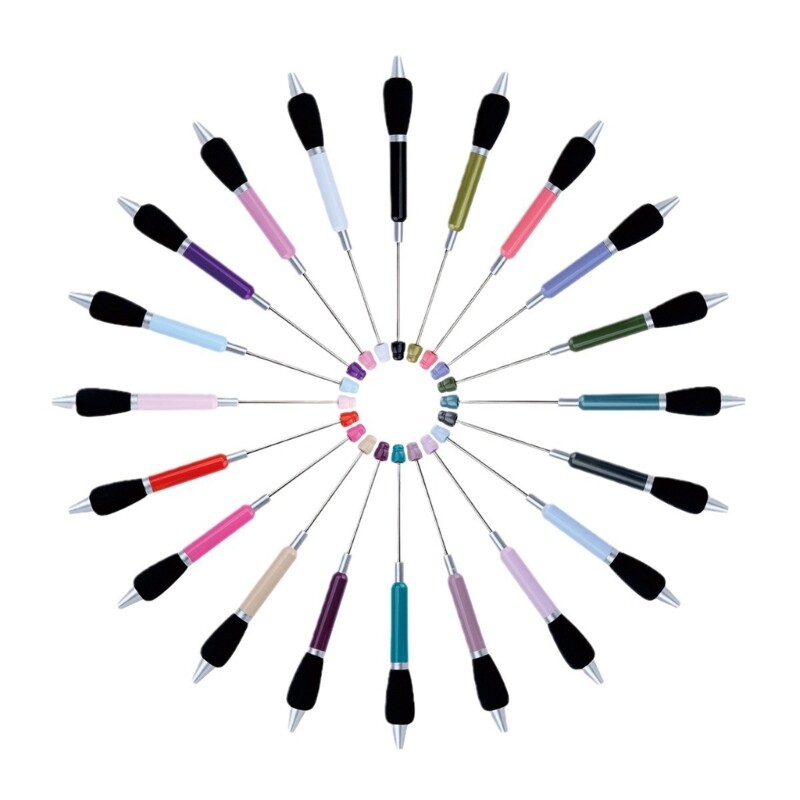 Signature Pen Beadable Ballpoint Pen Creative Writing Pen 1.0mm Beaded ...