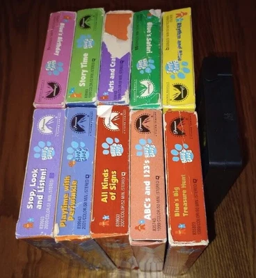 Blues Clues VHS Lot Of 11 Vintage Orange & | Grelly USA