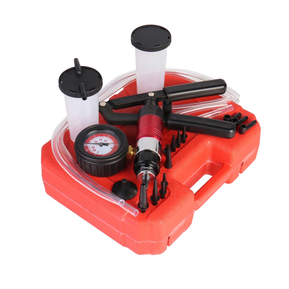 Hand-Held DIY Vacuum and Pressure Pump Tester Set Brake Bleeder Set for ...
