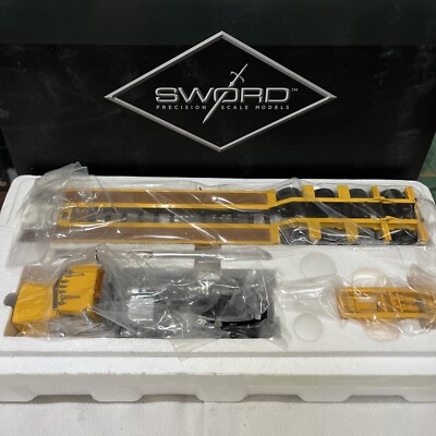 Kenworth T800W Rogers 4-Axle Flip Lowboy - YellowSword 1:50 Scale # ...