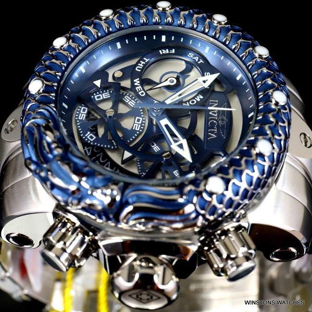 Invicta 54mm Venom Subaqua Dragon Scale Bezel Stainless Swiss Blue ...