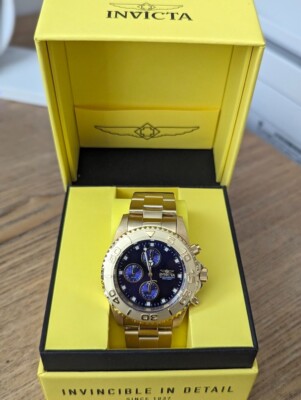 Invicta Pro Diver Gold Men's Watch - 28682 | eBay