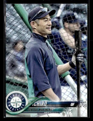 2018 Topps Update #US100b Ichiro Smiling, batting practice | eBay