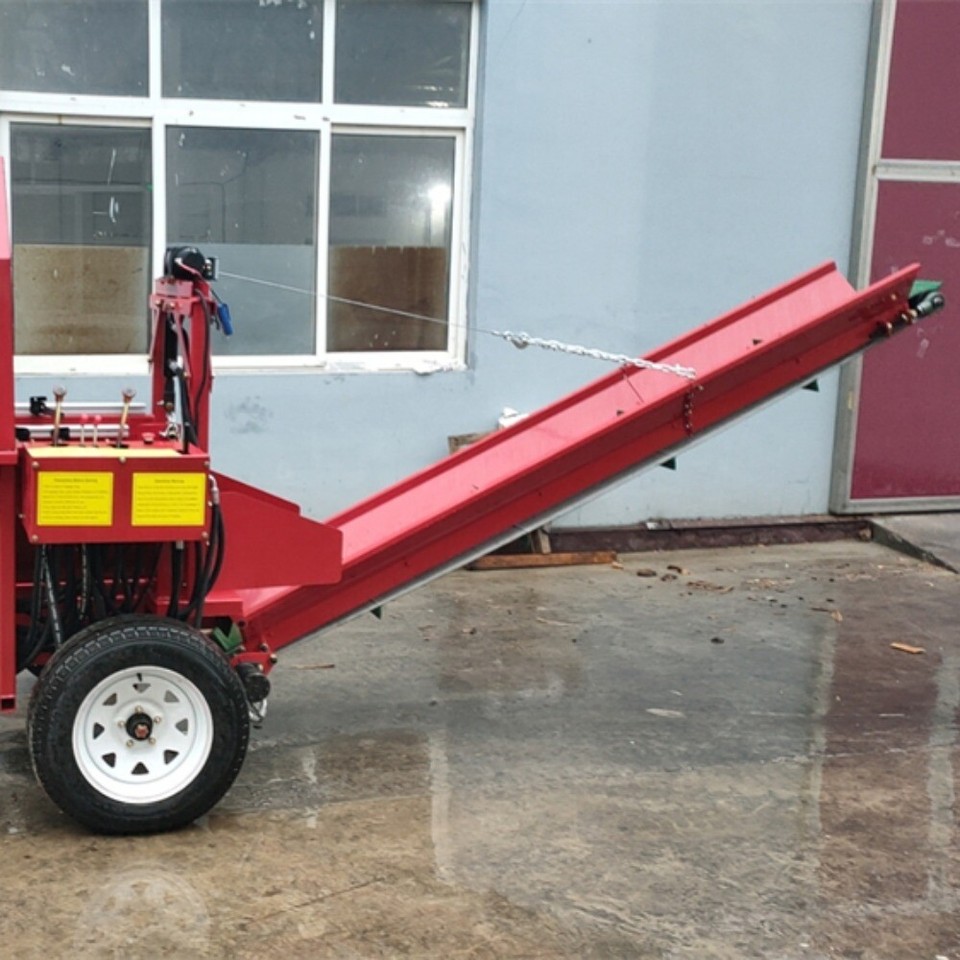 45T Firewood Processor 20hp Log Splitter w/ 118in Conveyor Skid Steer ...