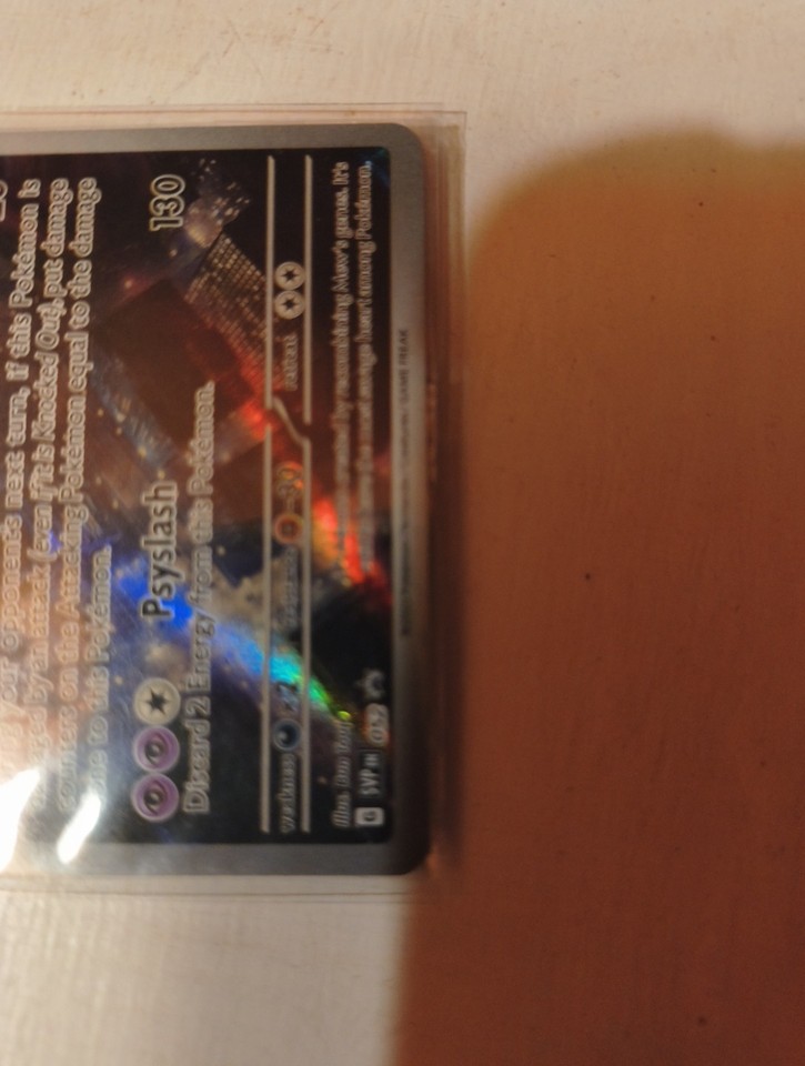 Pokemon 151 Mewtwo 052 Scarlet & Violet UPC Black Star Promo Card Holo ...