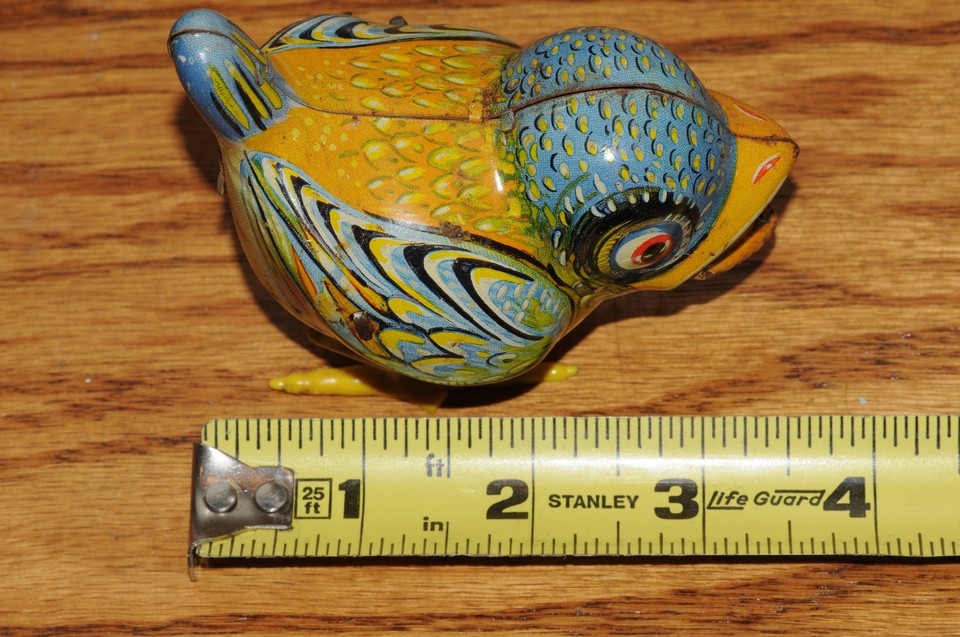 1940’s Kohler Germany Wind Up Litho Baby Bird Chick Chirping & Hopping ...
