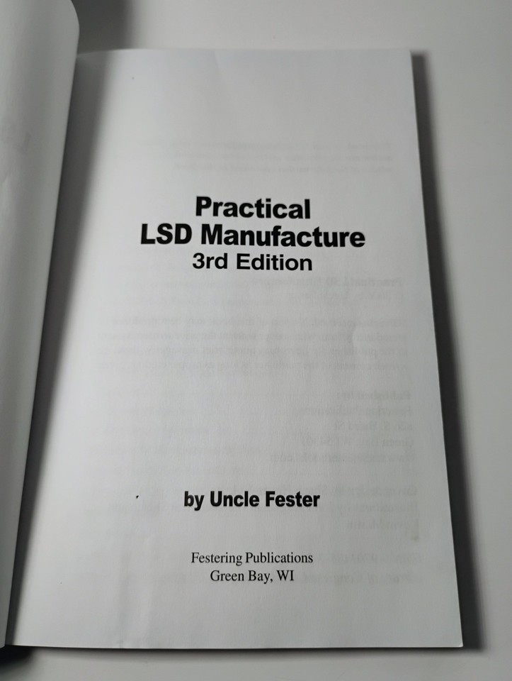 Practical LSD Manufacture 9780970148575| eBay