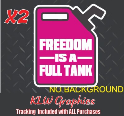 Freedom is a Full tank Decal Sticker Turbo Diesel Truck 6.6L JDM Mud JL ...