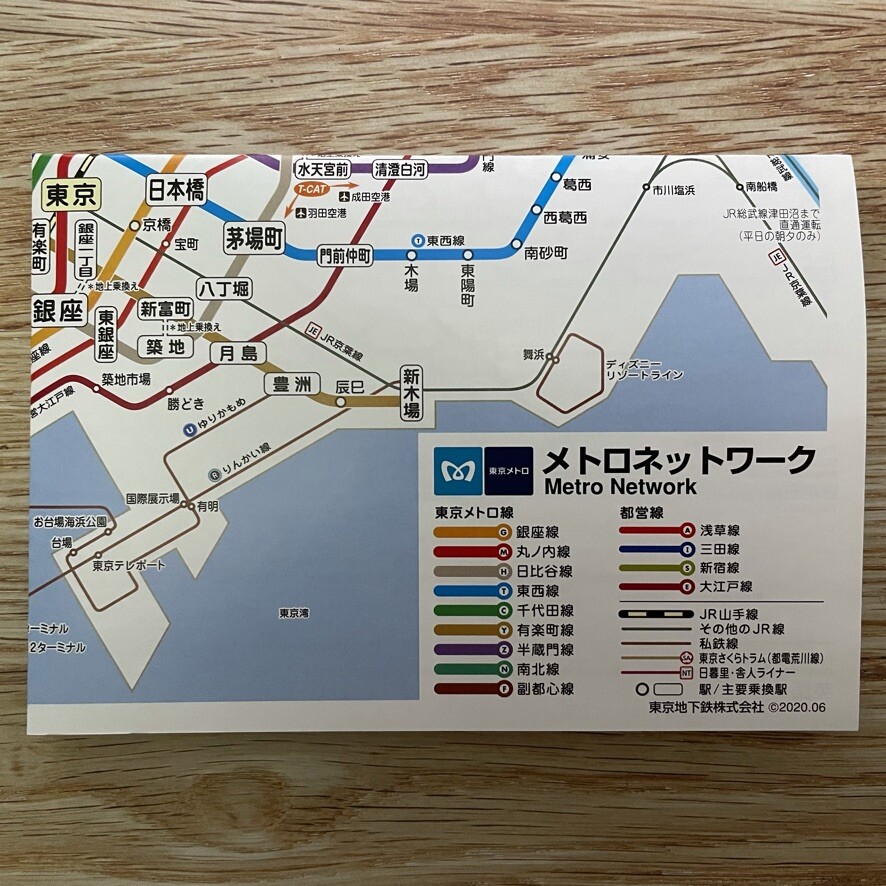 Tokyo Metro Line Toei Line Subway Route Map | Grelly USA