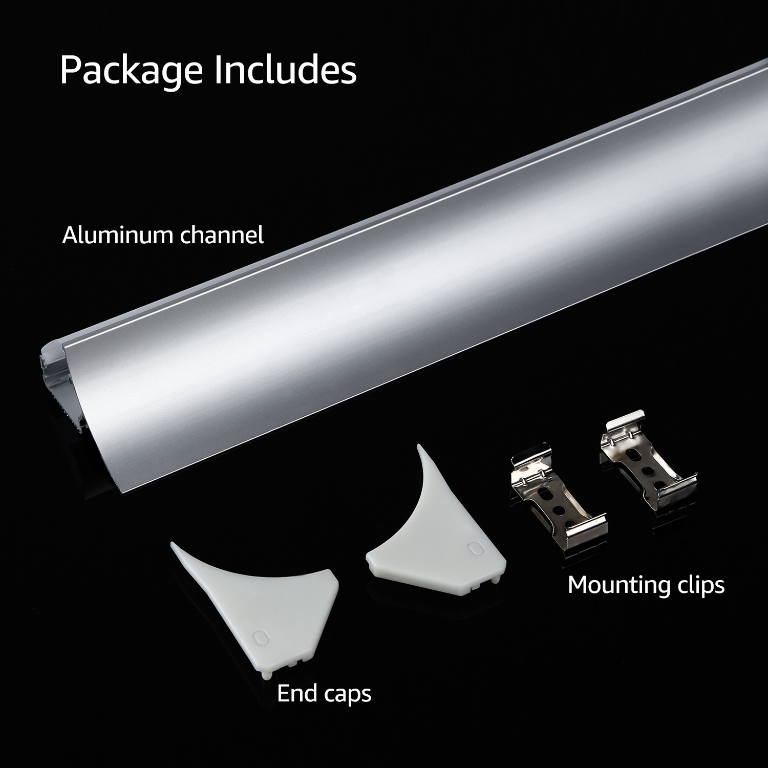 V-Shape?Aluminum?Channel for LED Strip Lights, Easy Installation, Pack ...