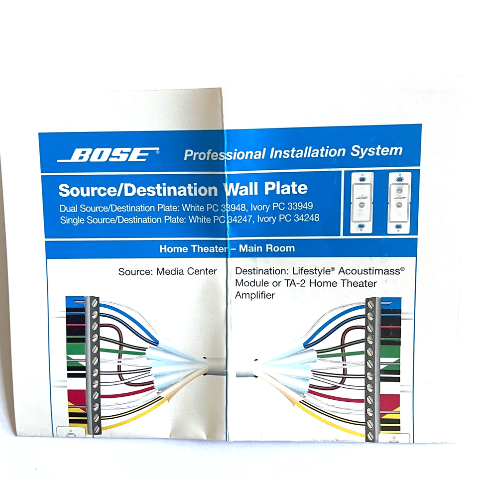 Bose White Single Source Media Destination Lifestyle Acoustimass TA2 ...