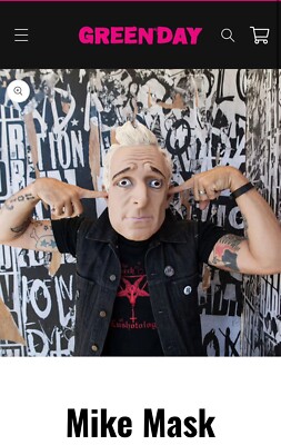 Mike Dirnt Mask - NEW factory Sealed In Original Packaging - Green Day ...